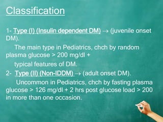 Diabetes mellitus, Classification and Treatment of Diabetes mellitus ...