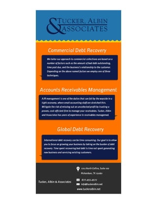 Commercial Debt Collection | Tucker, Albin & Associates | PDF