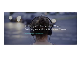 Music Business Career Blog Slides | PPT