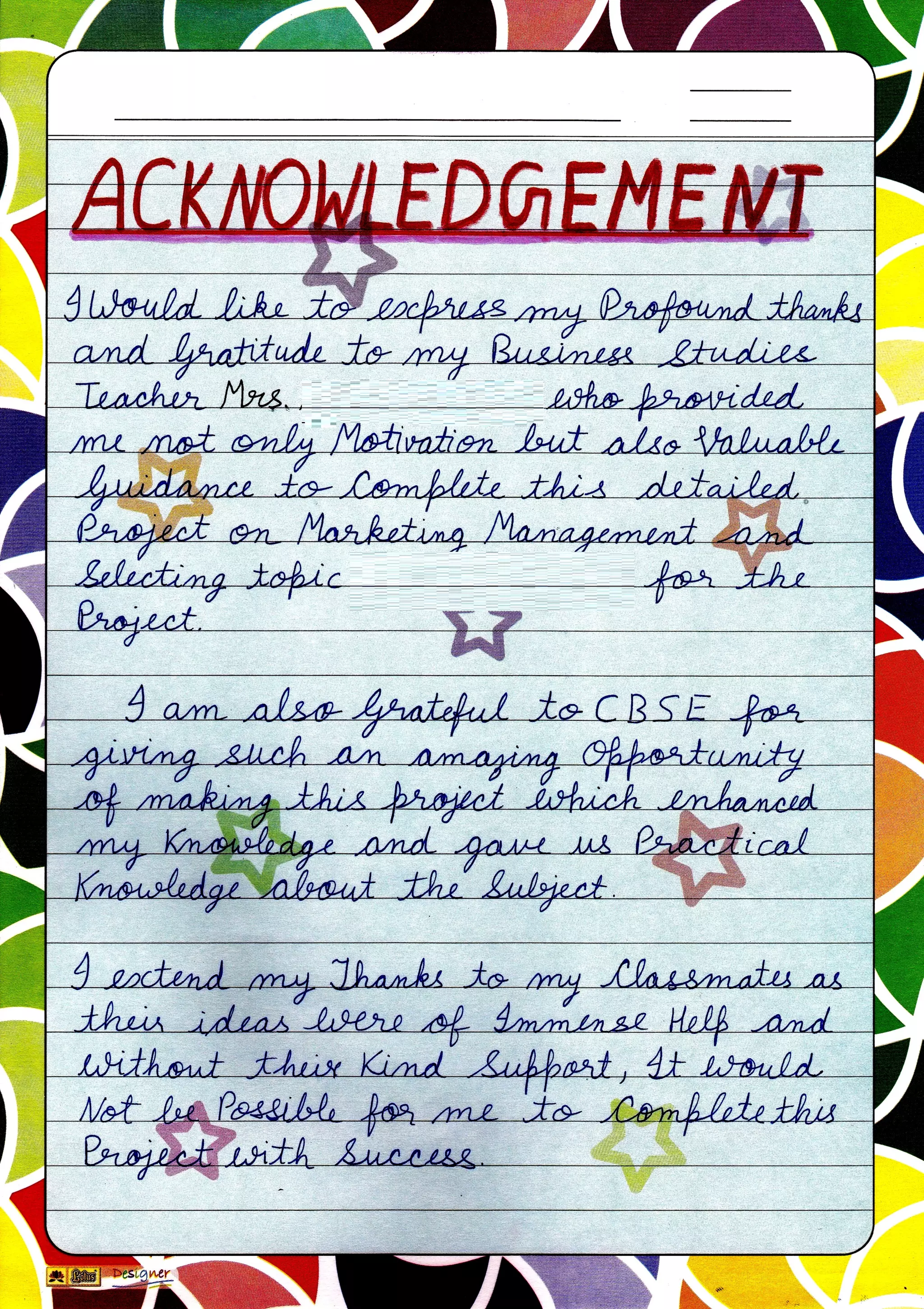 Marketing Management Project Business Studies Class 12 CBSE | PDF