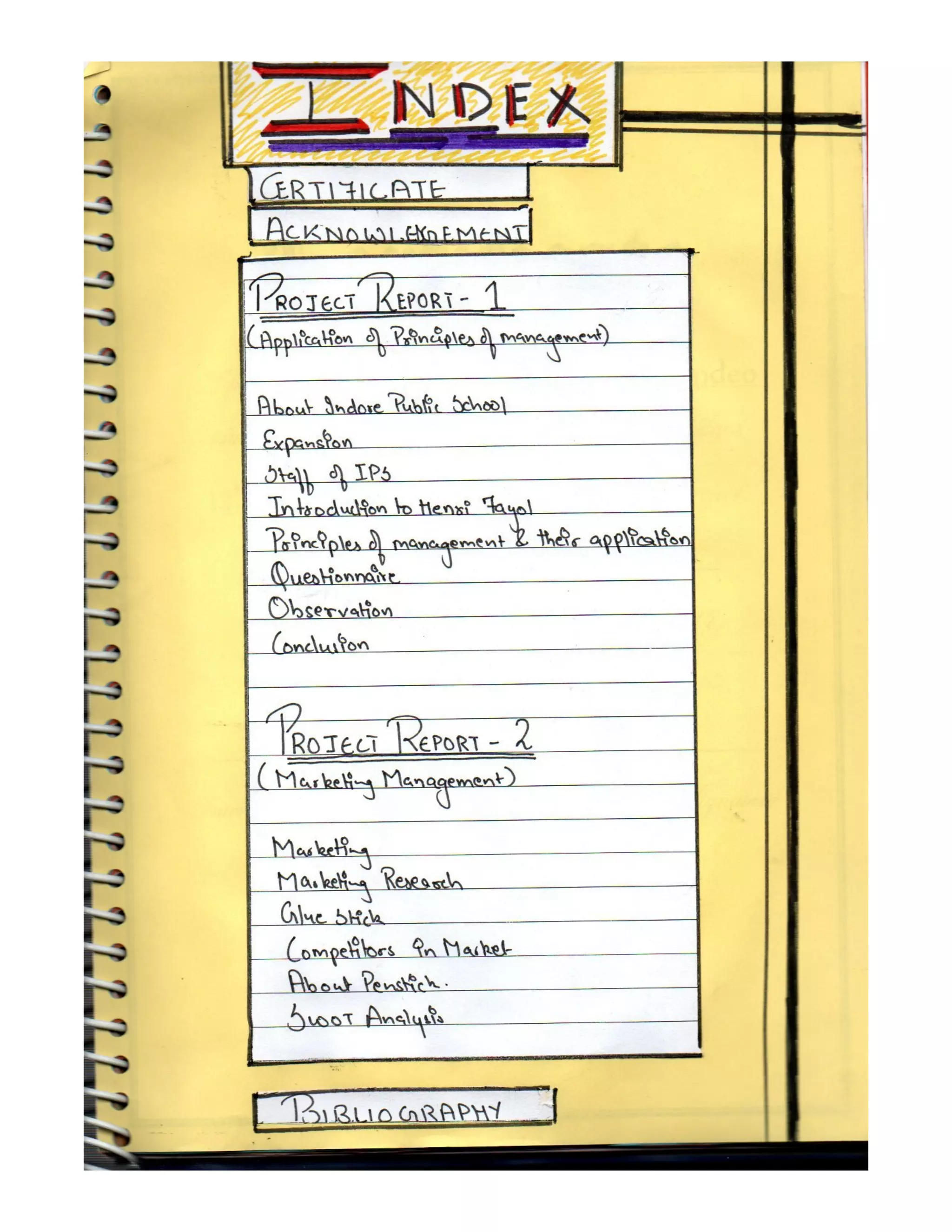 business studies class 12 project. 1.Applications of principles of ...