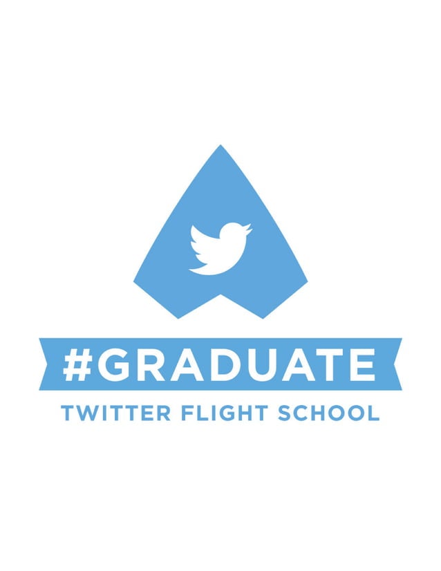 Official #Twitterflightschool graduate badge | PDF