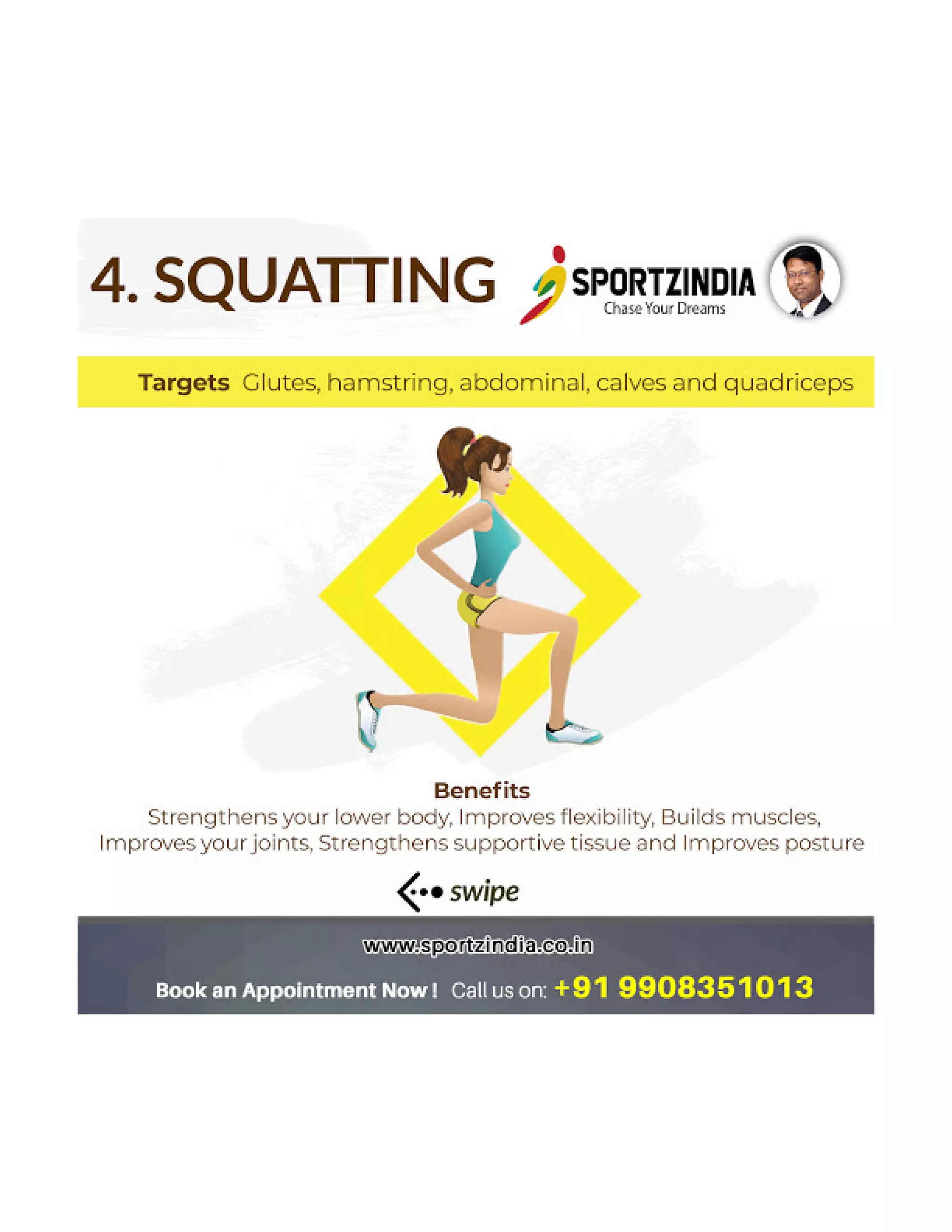 1) Bridge Targets Gluteus and Hamstring Muscle | PDF