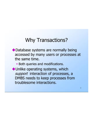 Transactions in DBMS | PDF