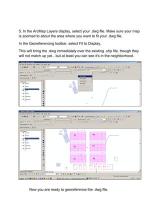 Convert an auto cad file to a shapefile and georeferencing | PDF