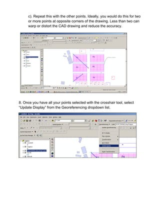 Convert an auto cad file to a shapefile and georeferencing | PDF