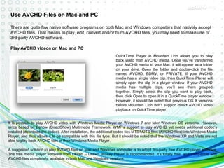 Convert and burn avchd to dvd | PPT