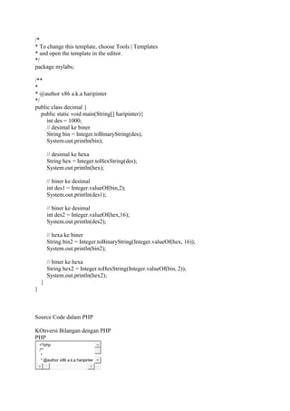 Convert bilangan | PDF