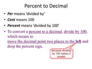 Converting Decimals and Percents | PPTX