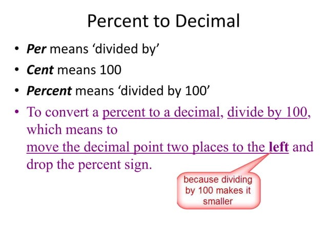 Converting Decimals and Percents | PPTX