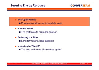 Converteam presentation | PPT