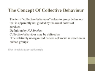 Collective Behavior | PPT