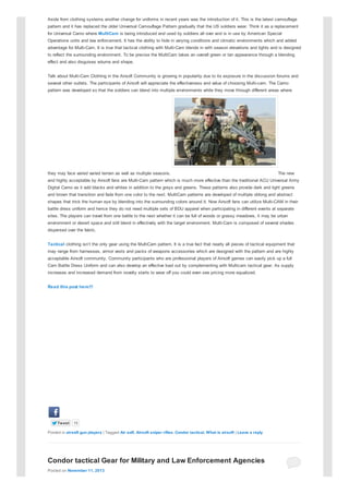 Condor Tactical | PDF | Arms & Ammunition | Sensitive Topics