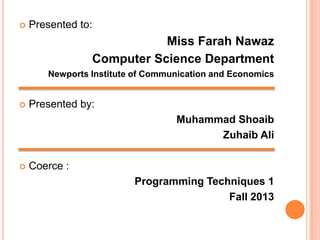 Converter - C- Language Program | PPTX