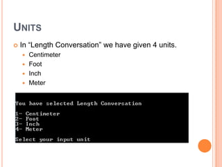 Converter - C- Language Program | PPTX