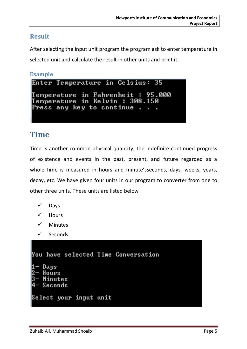 Converter C Language Program 