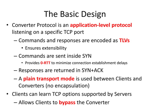 0-RTT TCP Converters | PPTX | Computer Networking | Computing