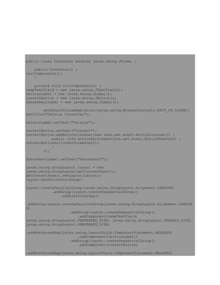Converter suhu | DOCX | Programming Languages | Computing