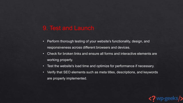 Converting HTML to WordPress | PPT
