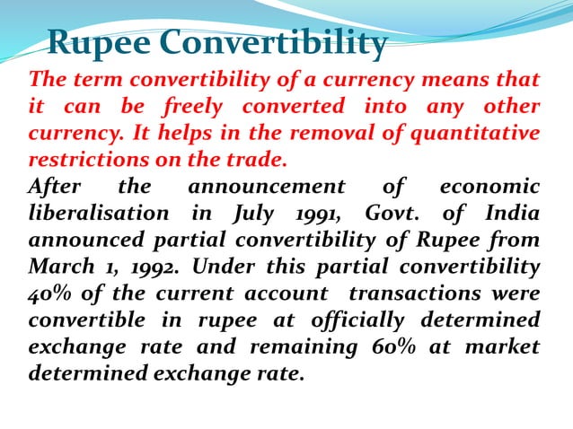 Deemed Export and Rupee Convertibility | PPTX | Stocks and Bonds ...