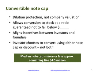 Convertible Notes: What Founders Need to Know | PPT