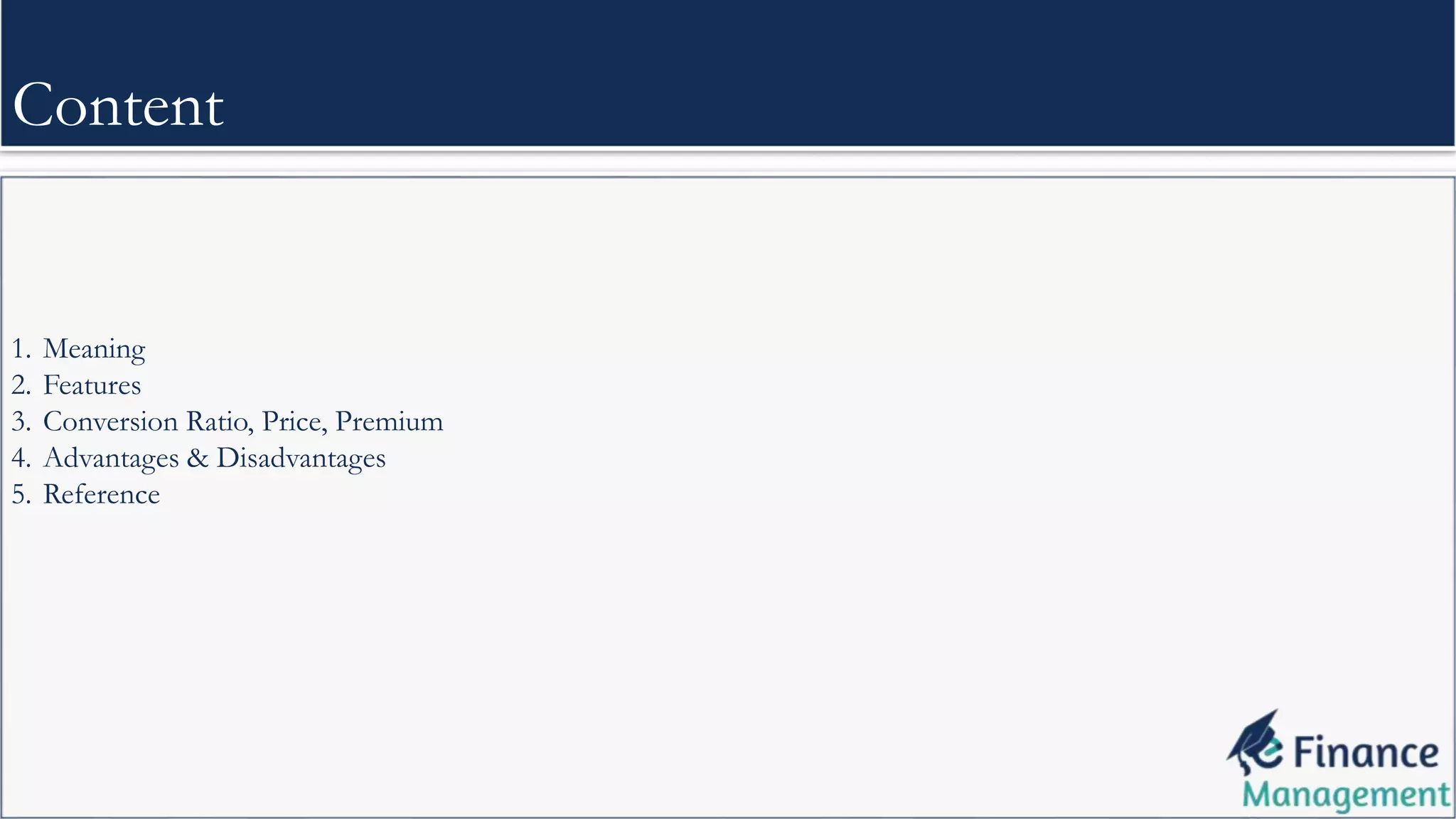 Convertible Preference Shares | PPT