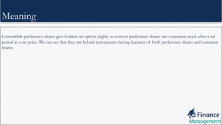Convertible Preference Shares | PPT