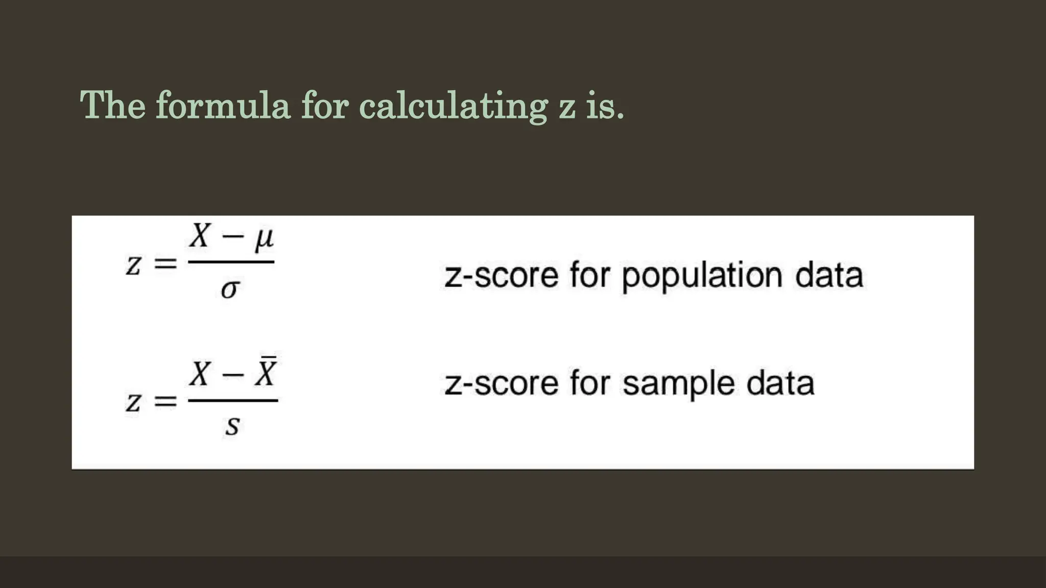 Converting A Normal Random Variable To A Standard Pptx