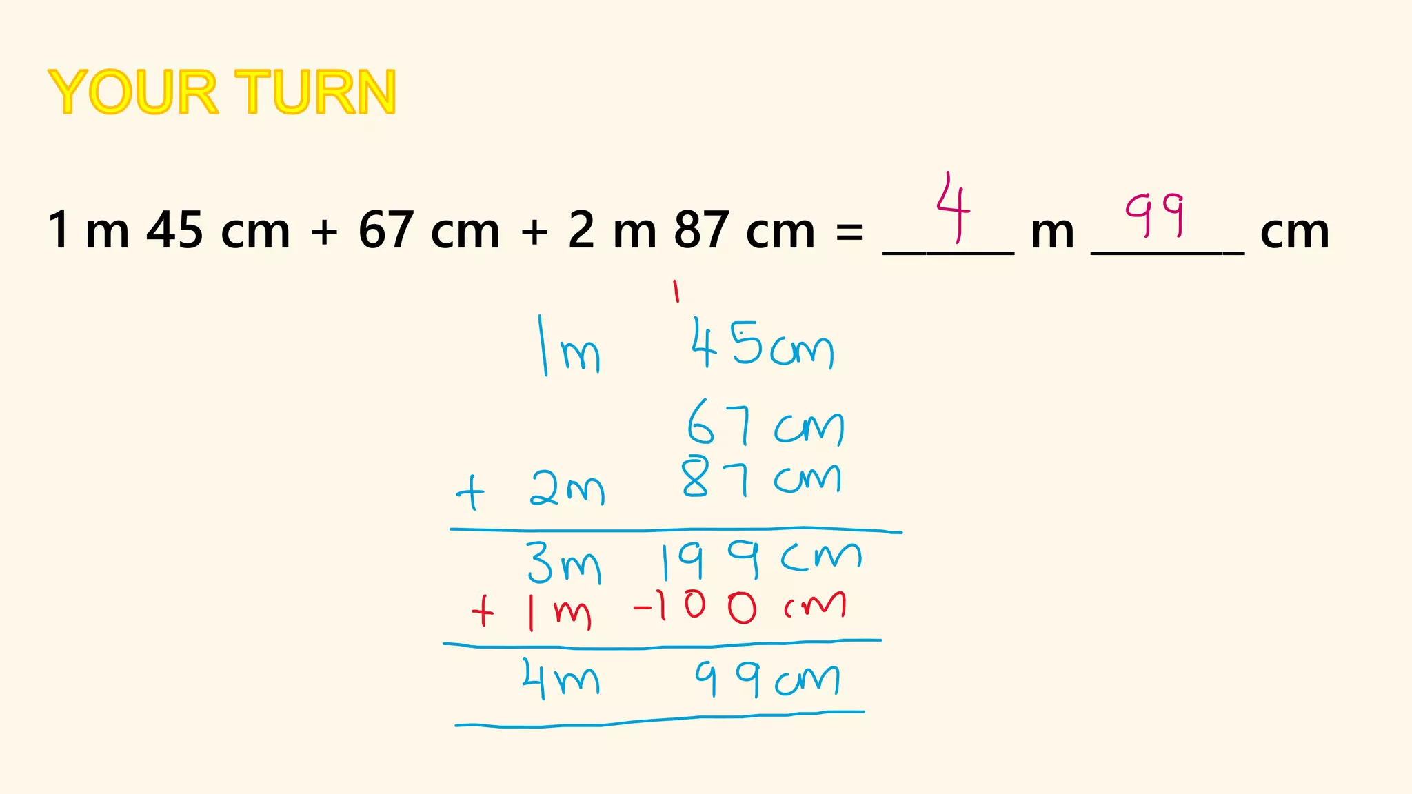 Year 3: Converting cm to m | PDF