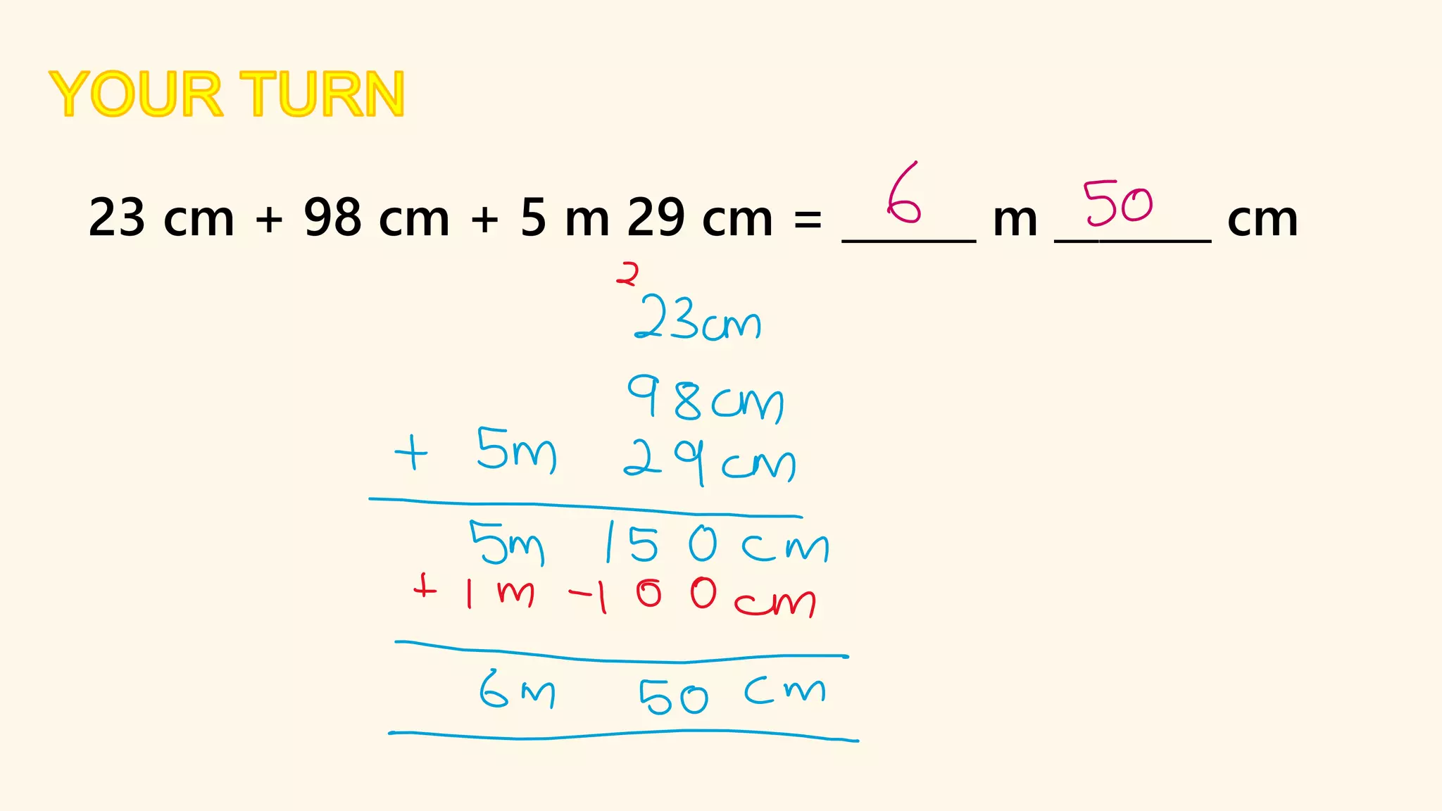 Year 3: Converting cm to m | PDF