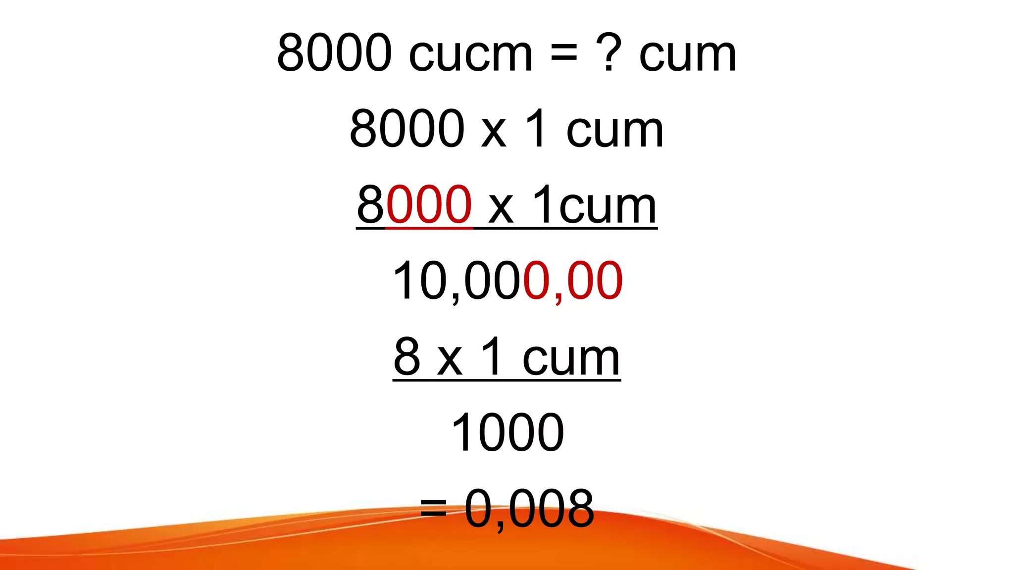 Converting cubic centimeter to cubic meter and vise versa | PPTX