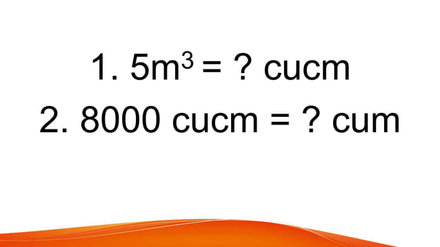 Converting cubic centimeter to cubic meter and vise versa | PPTX