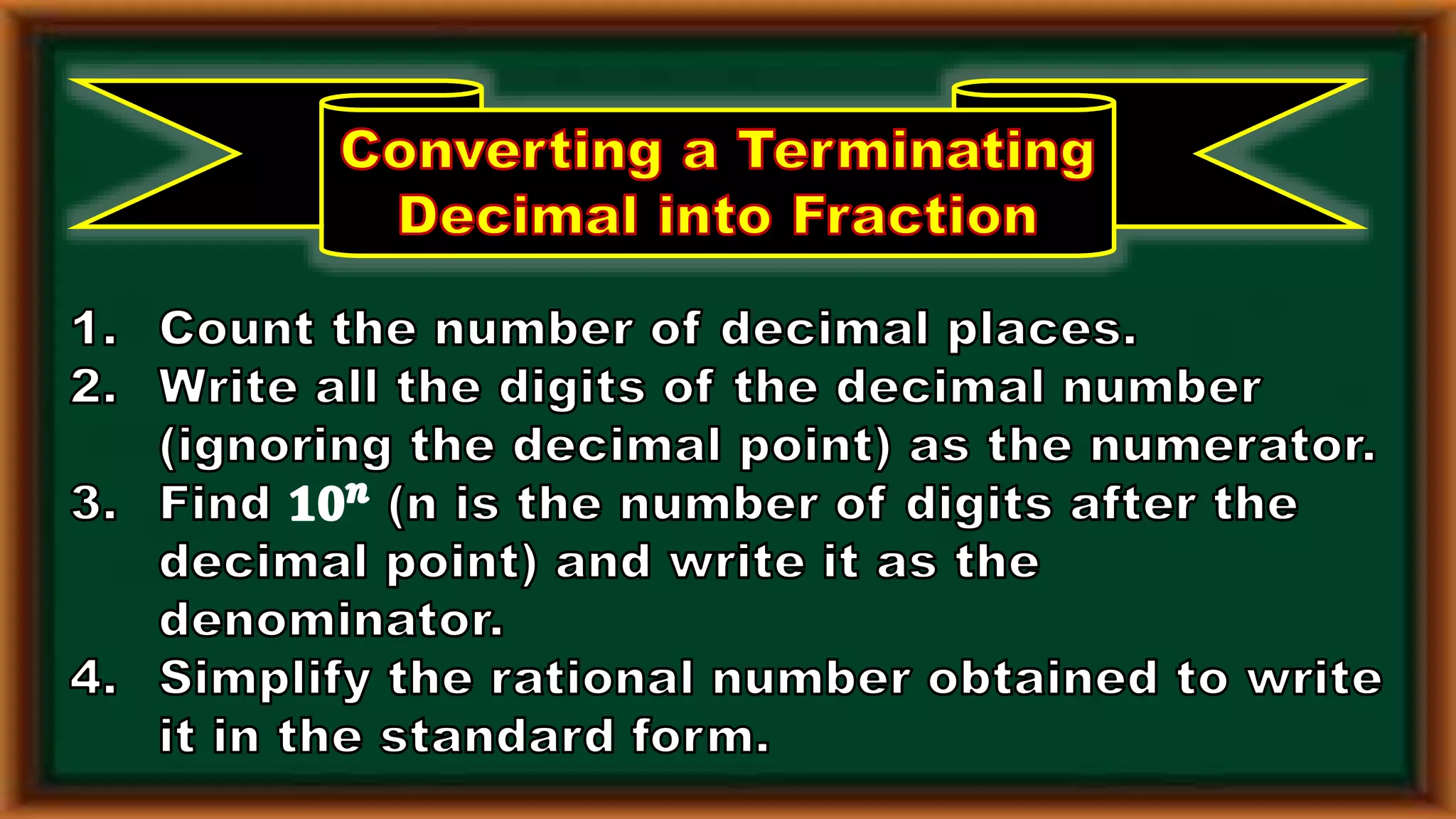 Converting forms of rational numbers | PPTX