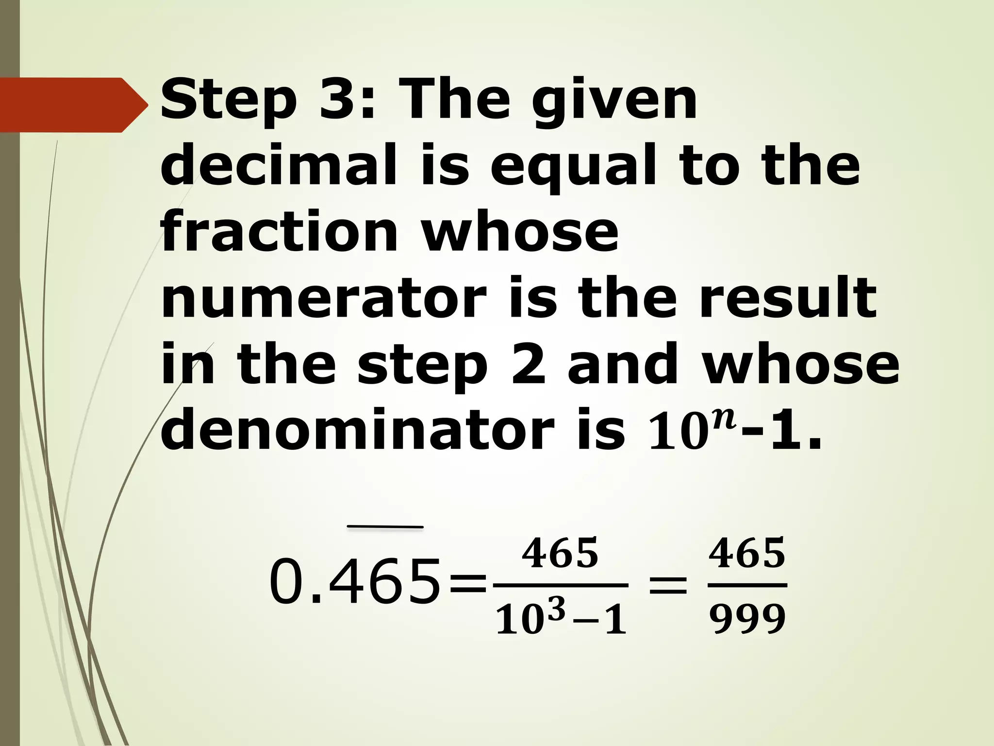 Converting fraction into decimals and vice versa(MAth 7) | PPTX