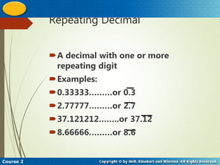 Converting fraction into decimals and vice versa(MAth 7) | PPTX