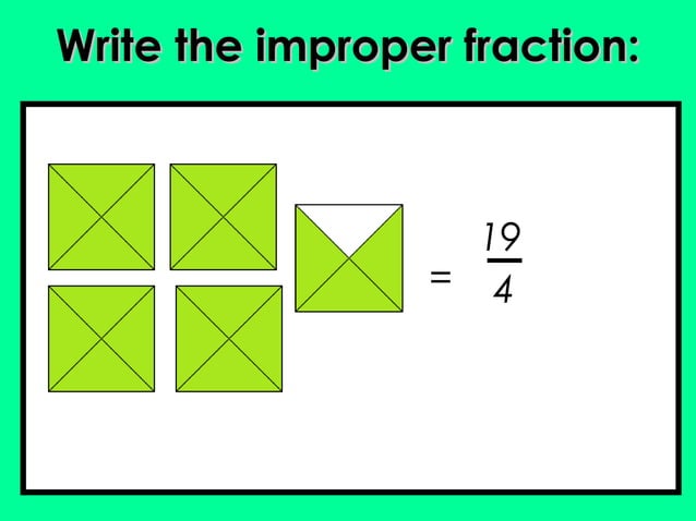 Converting fractions improper to mixed numbers | PPT
