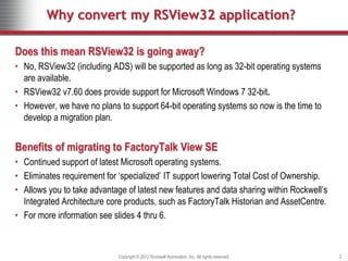 Converting from RSView32 to FactoryTalk View SE.ppt