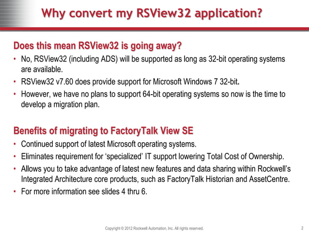 Converting from RSView32 to FactoryTalk View SE.ppt