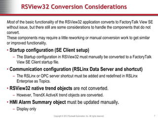Converting from RSView32 to FactoryTalk View SE.ppt