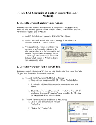 Converting gis contours_to_cad | PDF
