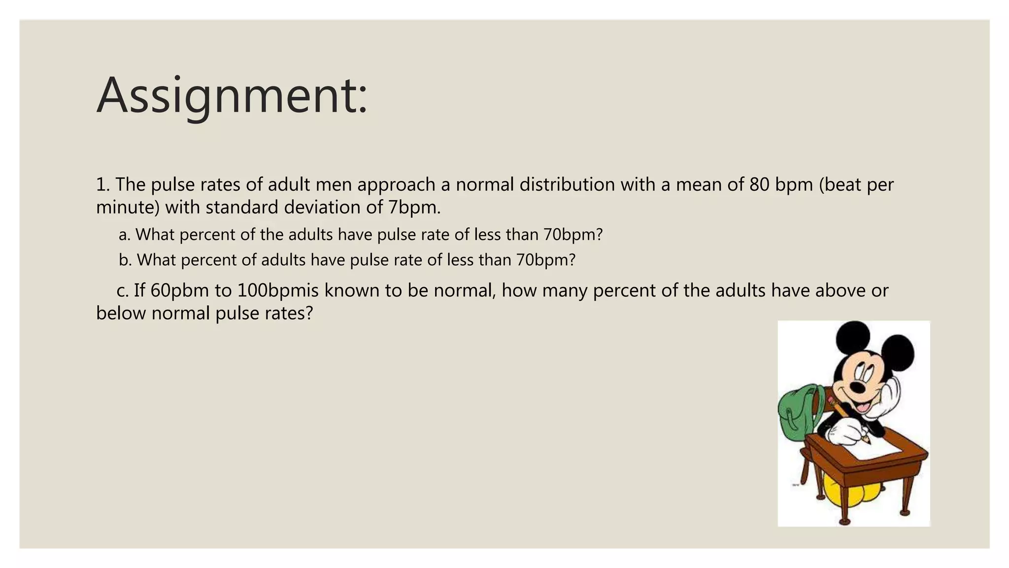 Converting normal to standard normal distribution and vice versa ppt | PPTX