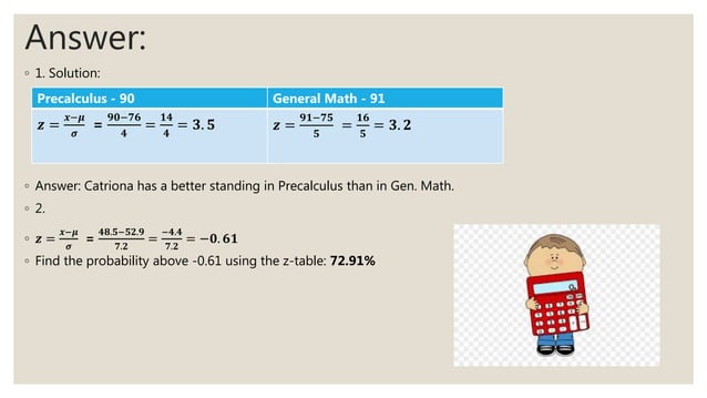 Converting normal to standard normal distribution and vice versa ppt ...