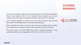 Converting SAP Business Objects to a New Architecture Solution | PDF | Web Development | Internet