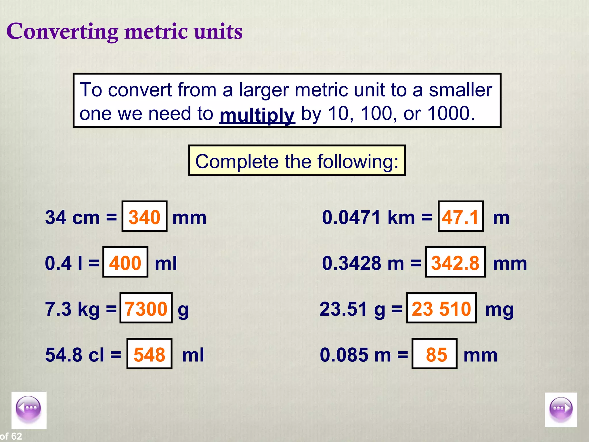 Converting unit measures | PPT