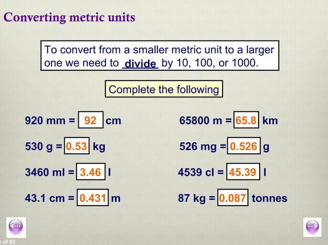 Converting unit measures | PPT