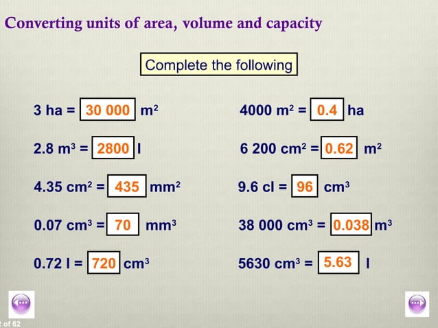 Converting unit measures | PPT