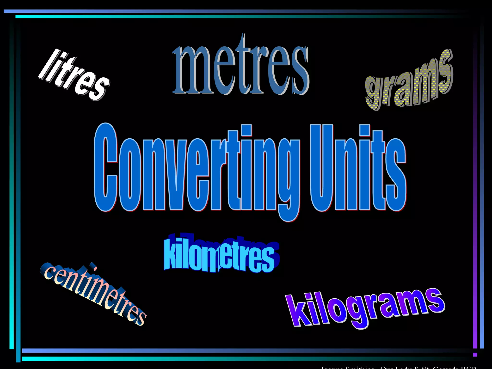 Converting units | PPT