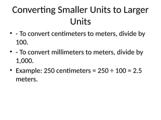 Converting_Units_of_Length grade 5 maths | PPTX
