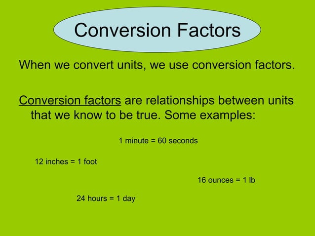 Converting units powerpoints | PPT