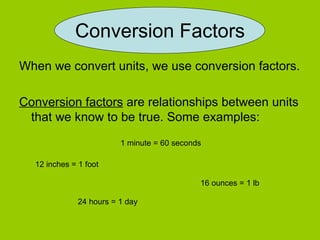 Converting units powerpoints | PPT